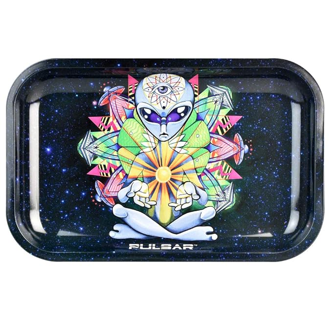Pulsar Rolling Tray Artist Series - Psychedelic Alien – Vapor Medicare ...
